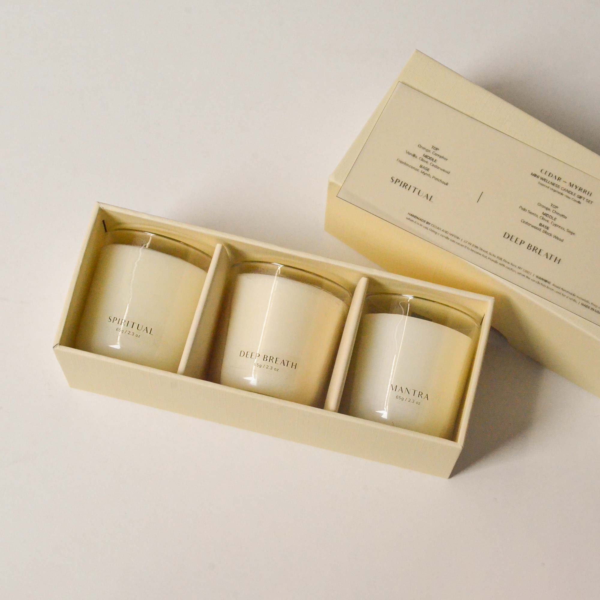 Mini Wellness Candle Gift Set | Cedar and Myrrh