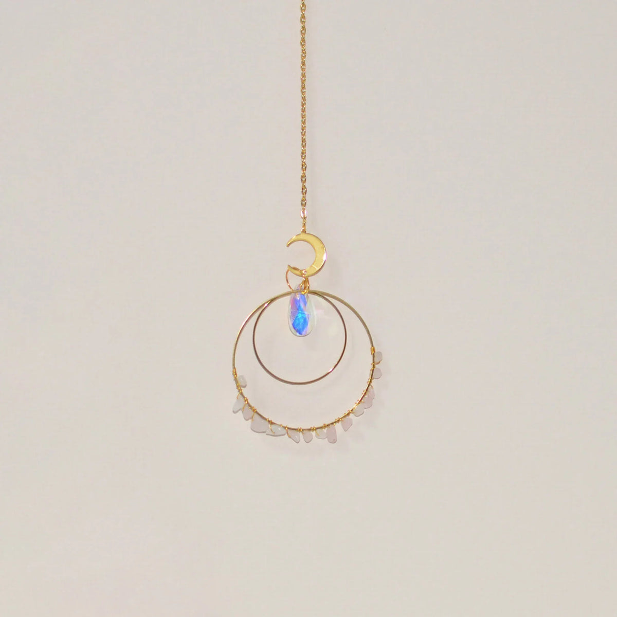 Rose Quartz & Crystal Sun catcher – CEDAR AND MYRRH
