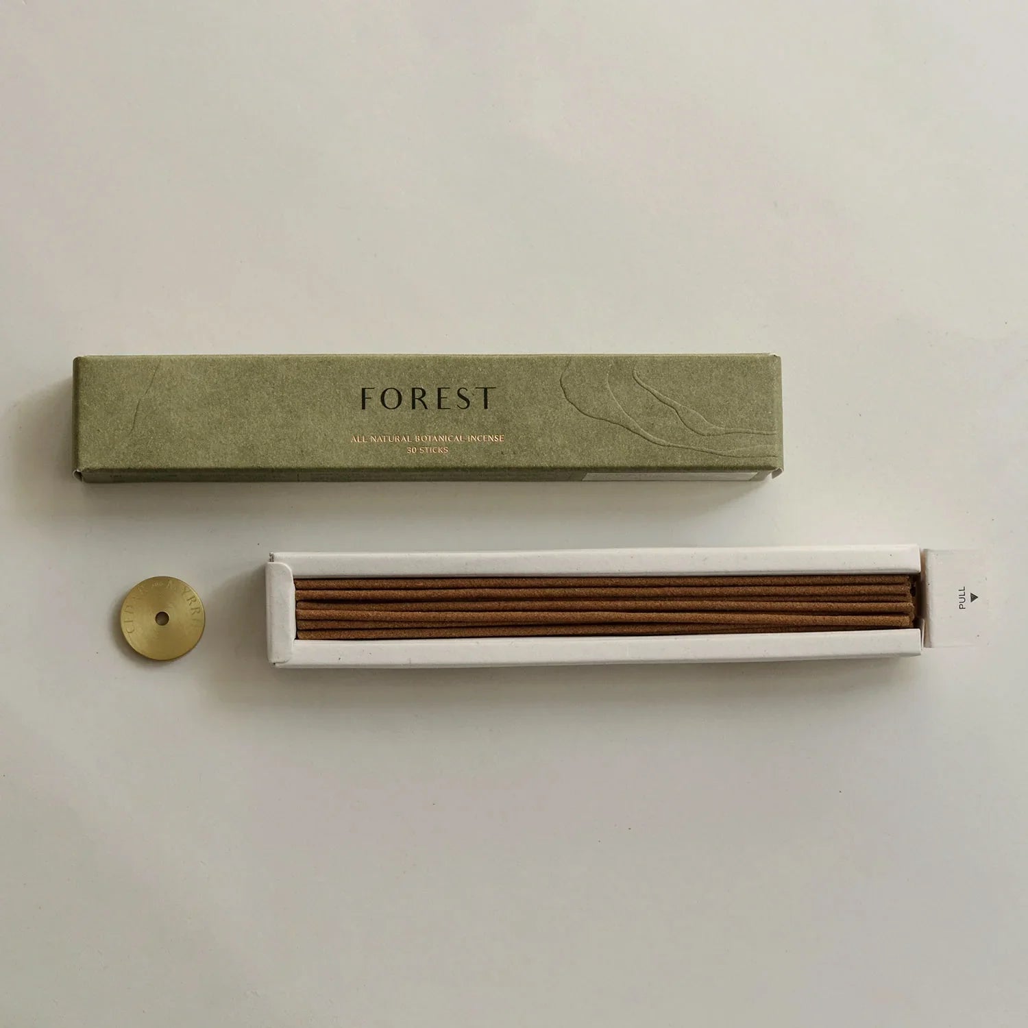White Sage Japanese Incense Stick Set – 30 Sticks with Brass Holder ...